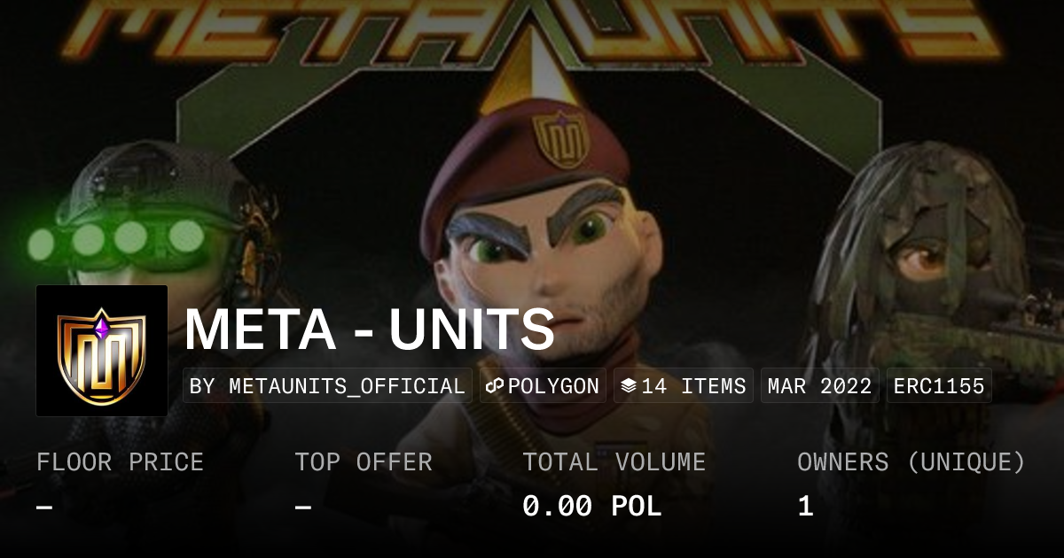 META - UNITS - Collection | OpenSea