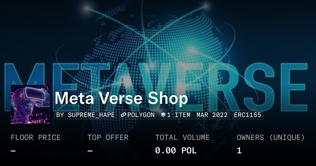 Meta Verse Shop - Collection | OpenSea