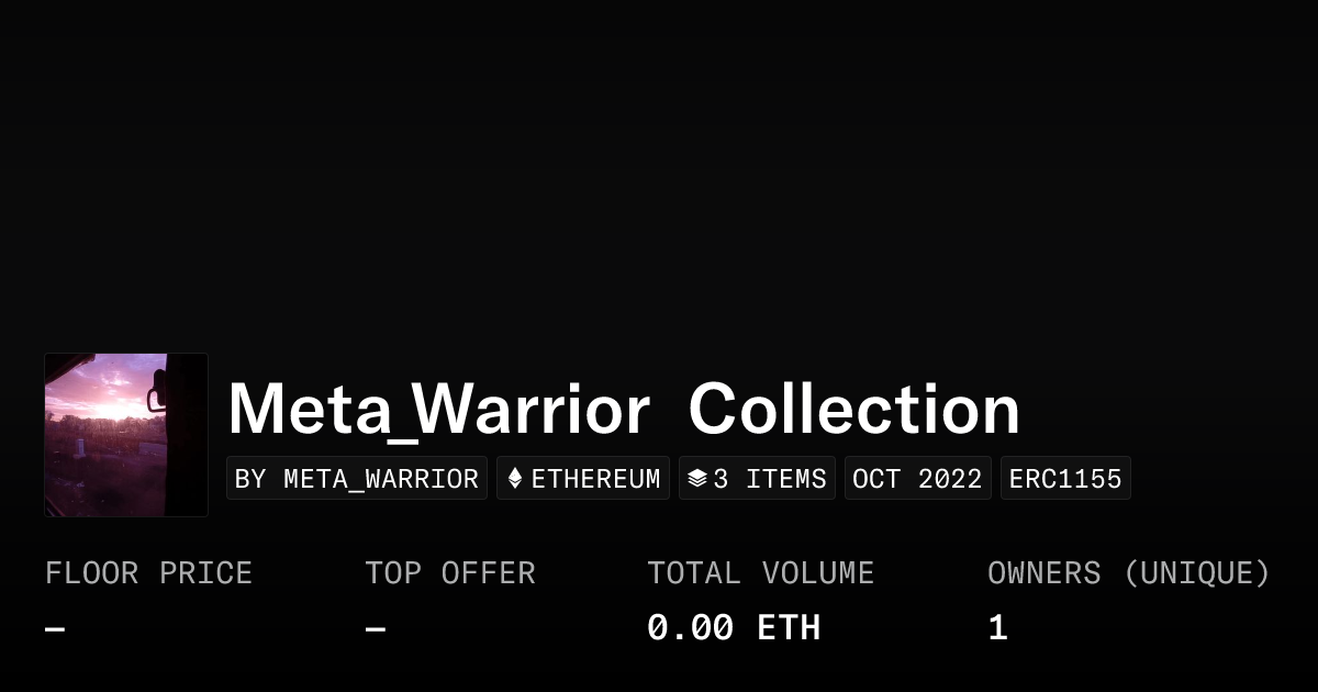 Meta_Warrior Collection - Collection | OpenSea