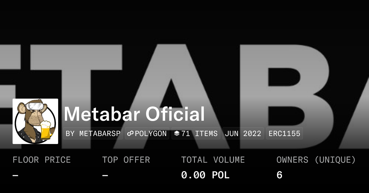 Metabar Oficial - Collection | OpenSea