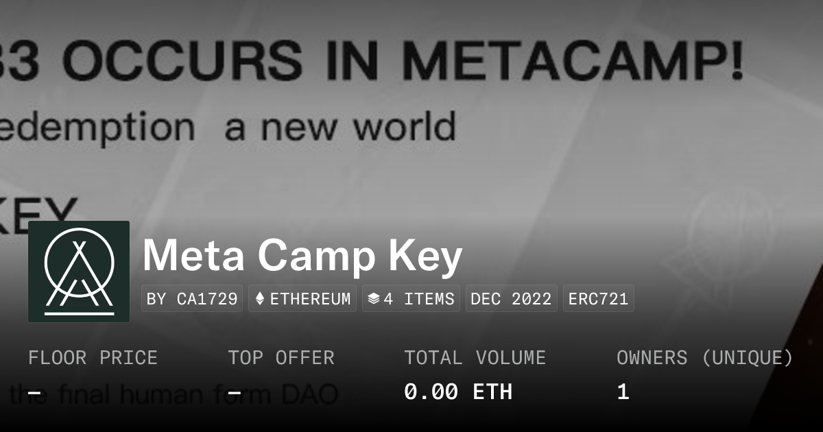 Meta Camp Key - Collection | OpenSea