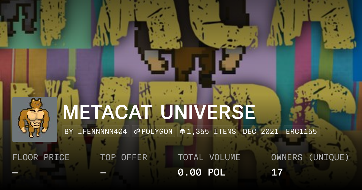 METACAT UNIVERSE - Collection | OpenSea