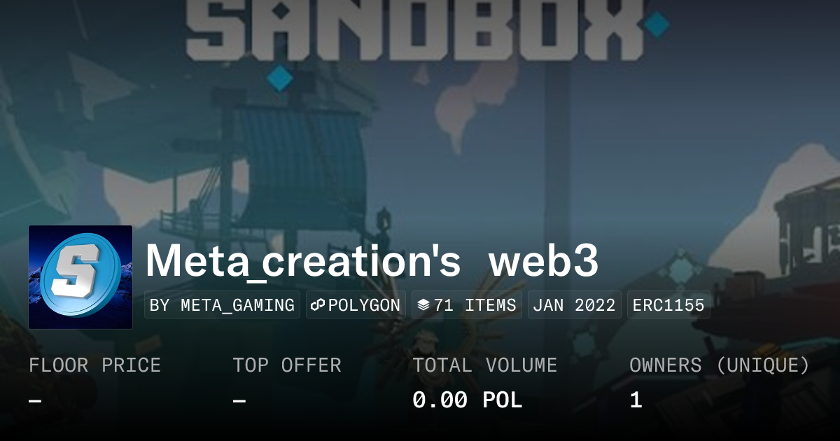 Meta_creation's web3 - Collection | OpenSea