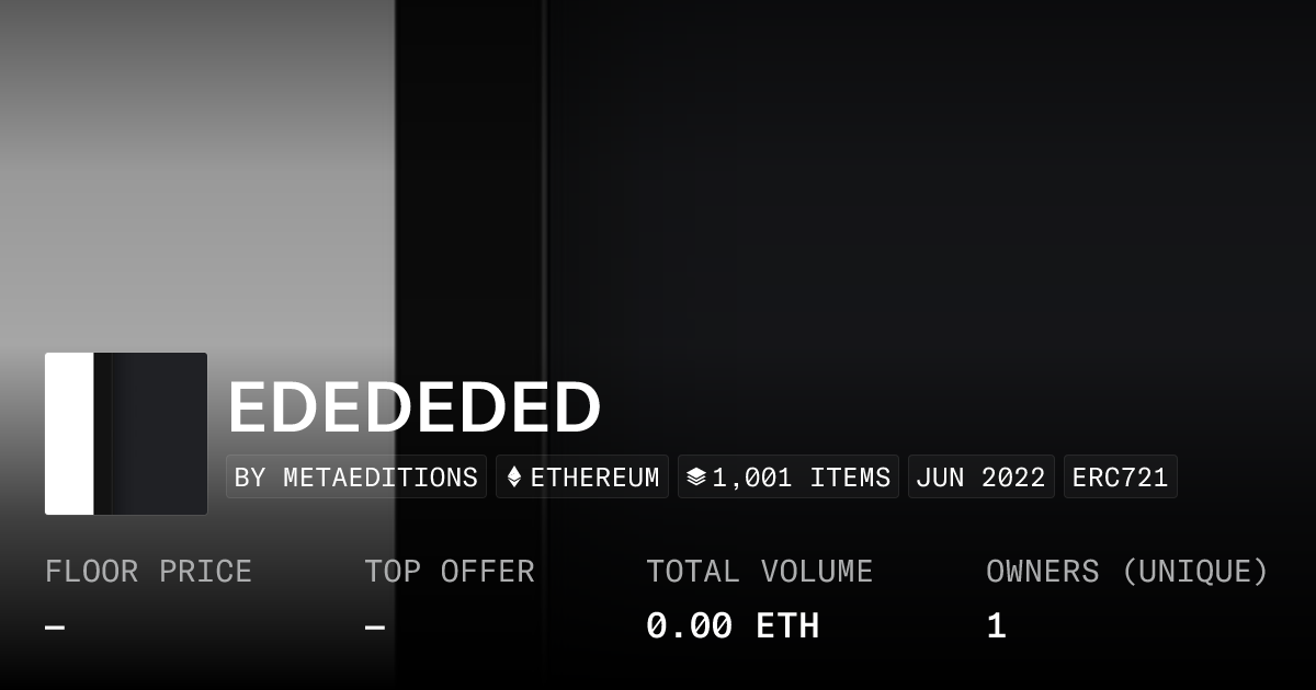 EDEDEDED - Collection | OpenSea