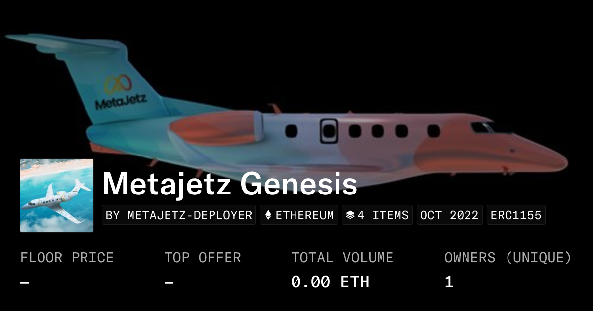 Metajetz Genesis - Collection | OpenSea