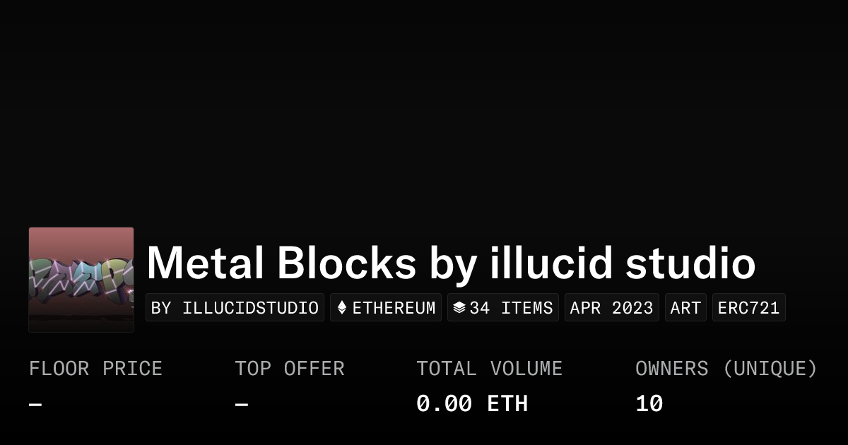 Metal Blocks by illucid studio - Collection | OpenSea