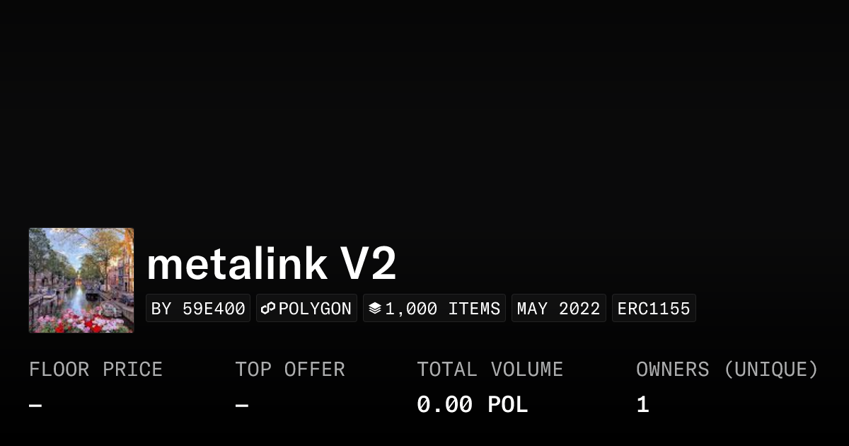 metalink V2 - Collection | OpenSea