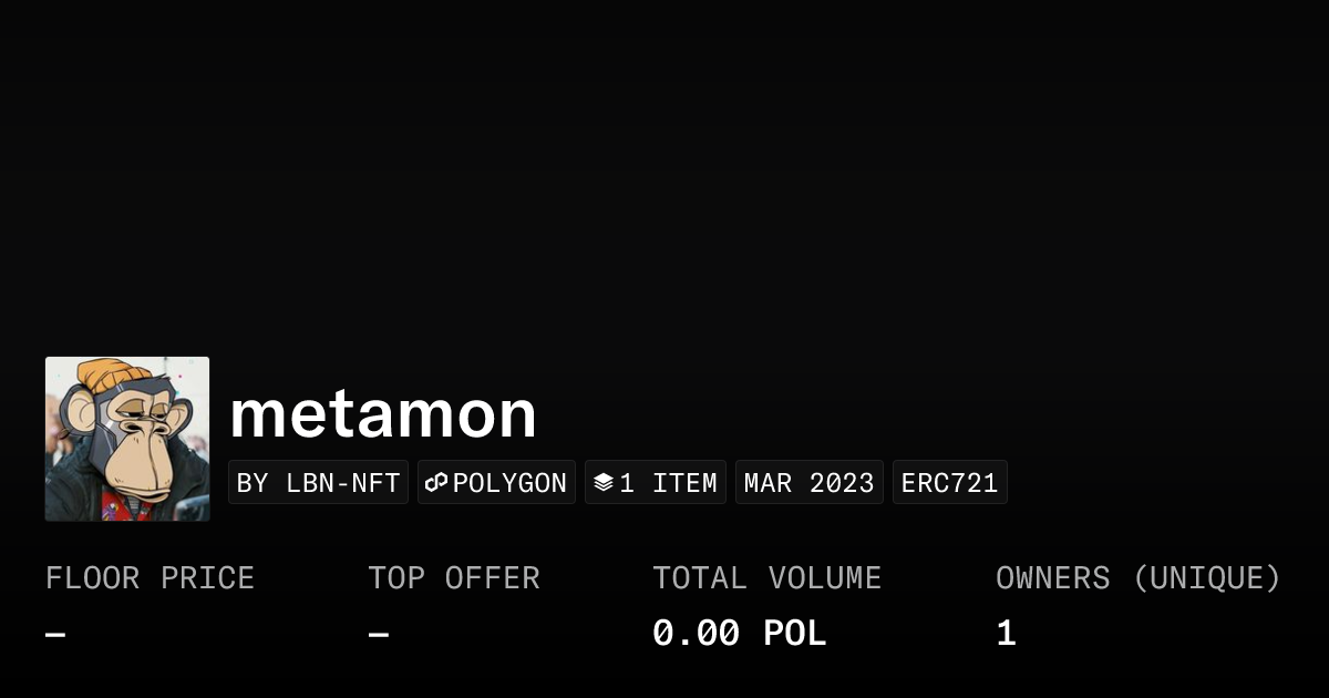 metamon - Collection | OpenSea