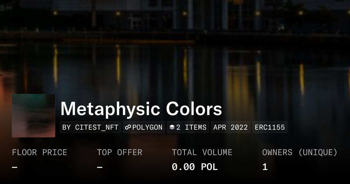 Metaphysic Colors - Collection | OpenSea