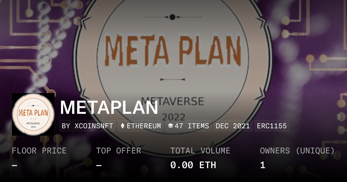 METAPLAN - Collection | OpenSea
