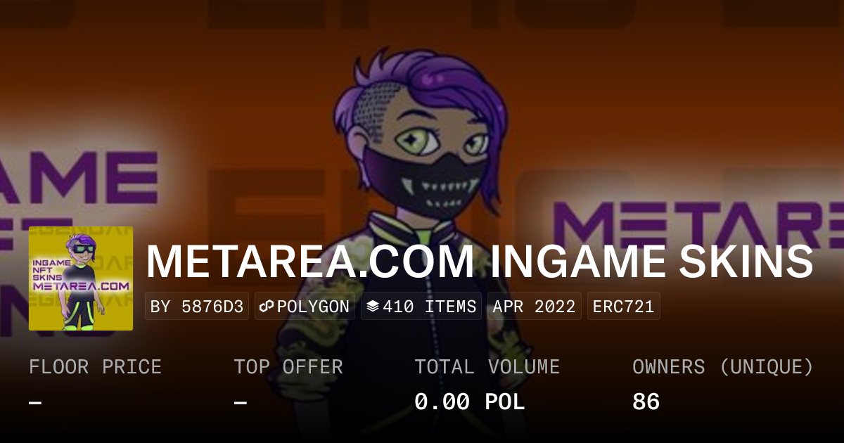 METAREA.COM INGAME SKINS - Collection | OpenSea