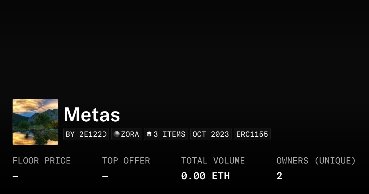 Metas - Collection | OpenSea