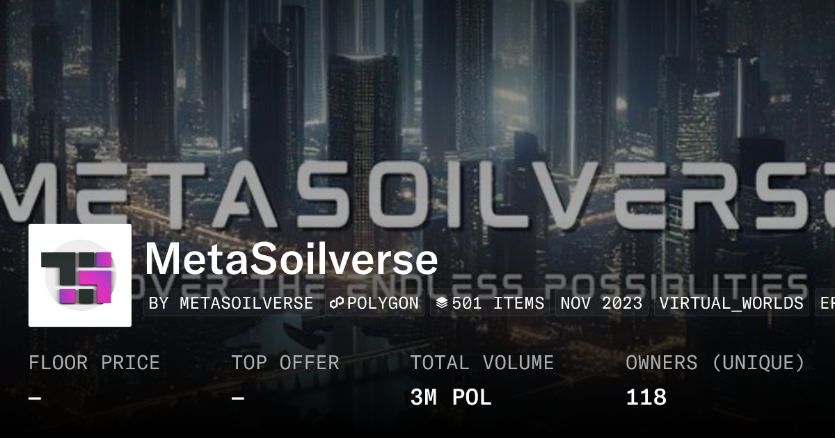 MetaSoilverse - Collection | OpenSea