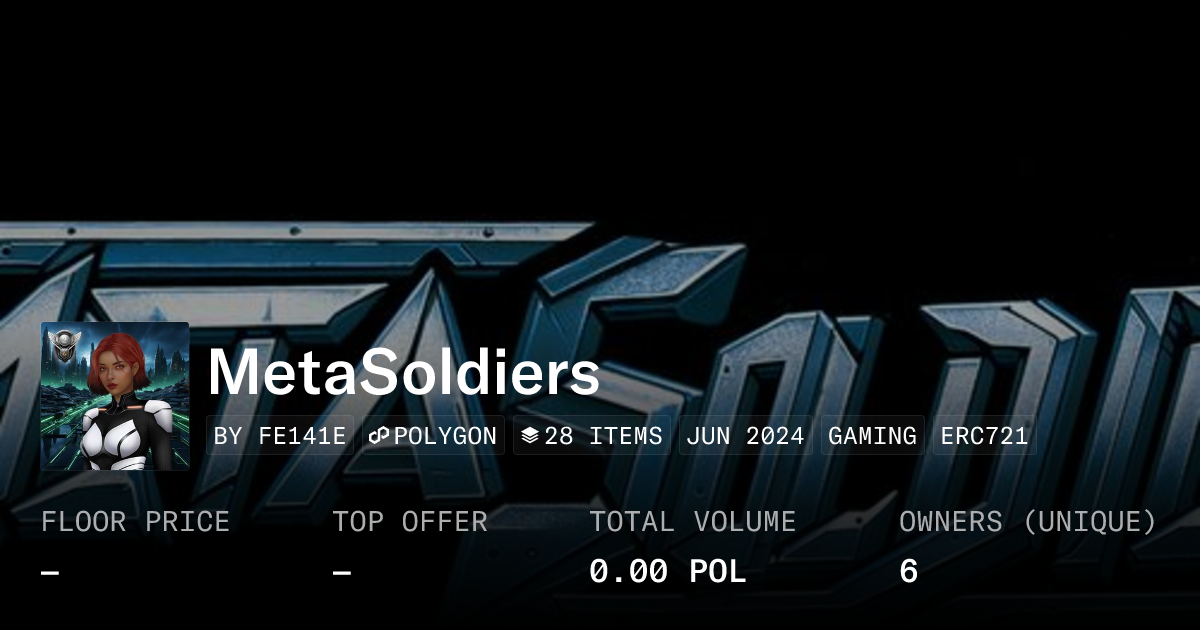 MetaSoldiers - Collection | OpenSea