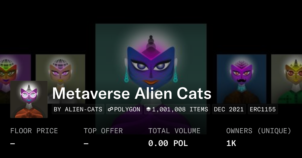 Metaverse Alien Cats - Colección | OpenSea