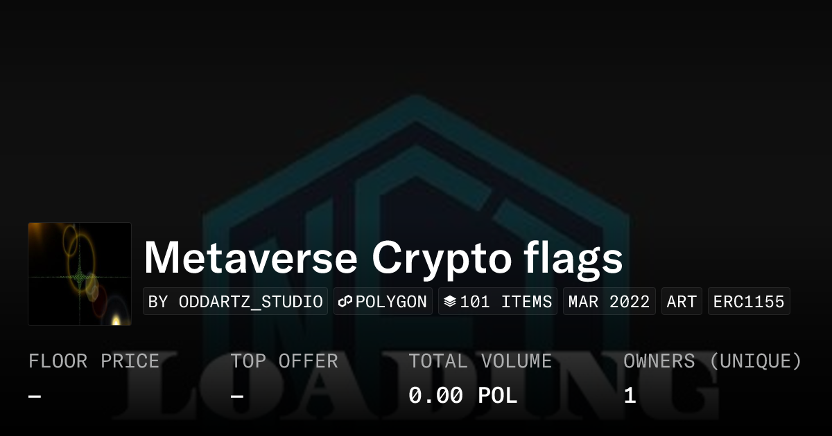 Metaverse Crypto flags - Collection | OpenSea