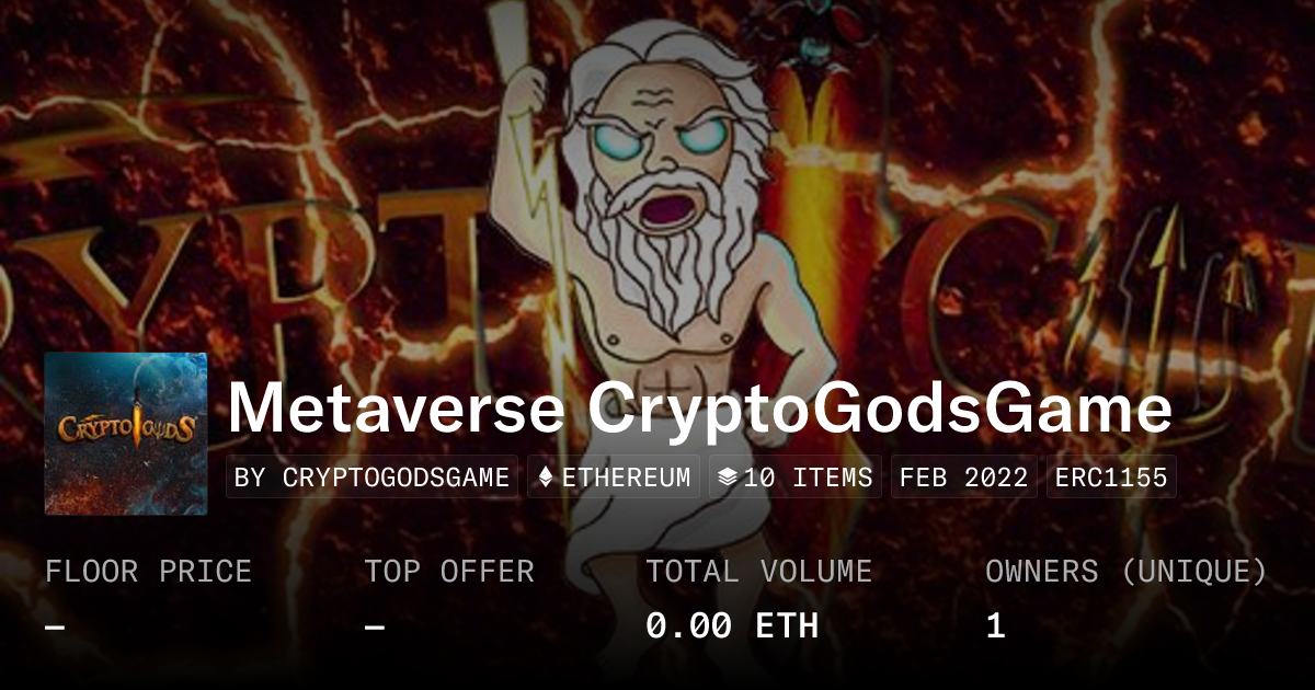 Metaverse CryptoGodsGame - Collection | OpenSea