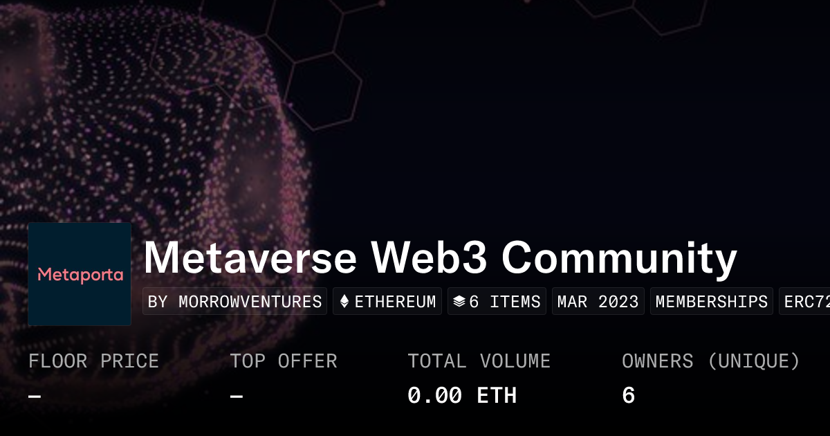 Metaverse Web3 Community - Collection | OpenSea