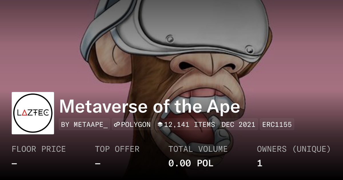 Metaverse of the Ape - Collection | OpenSea