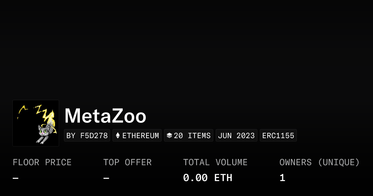 MetaZoo - Collection | OpenSea