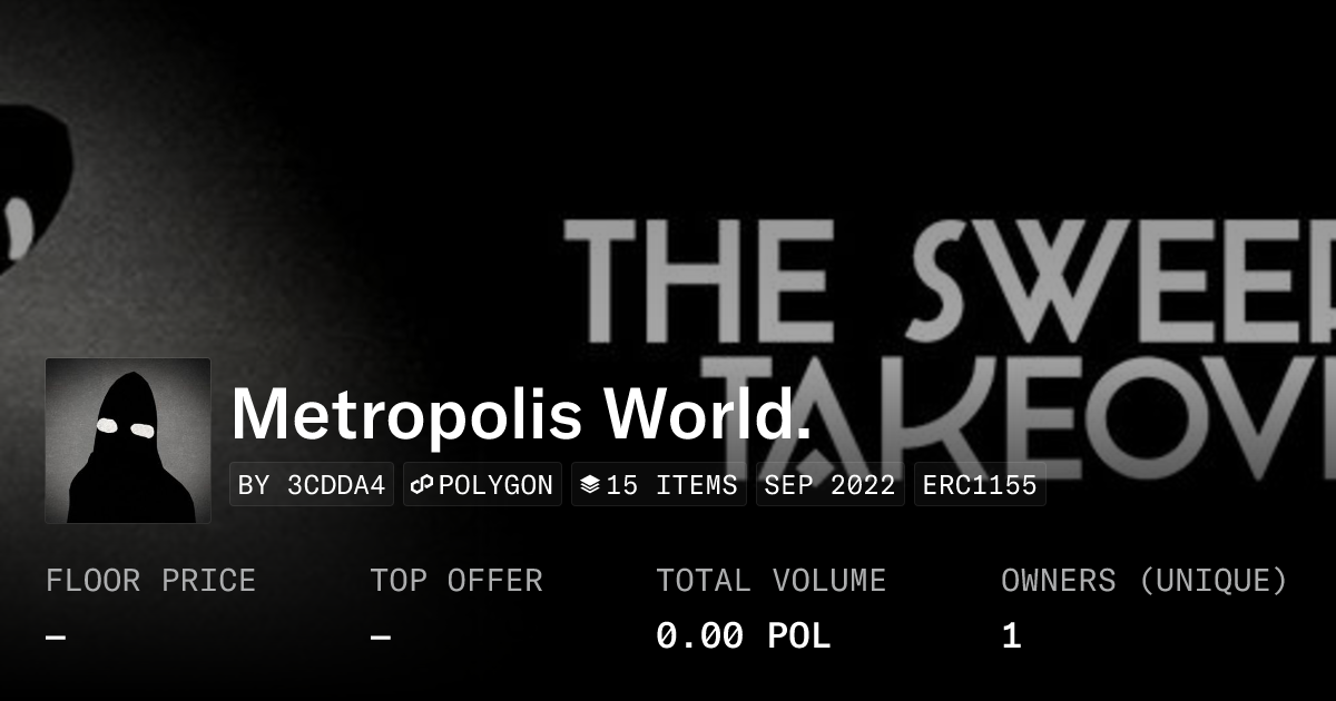 Metropolis World. - Collection | OpenSea