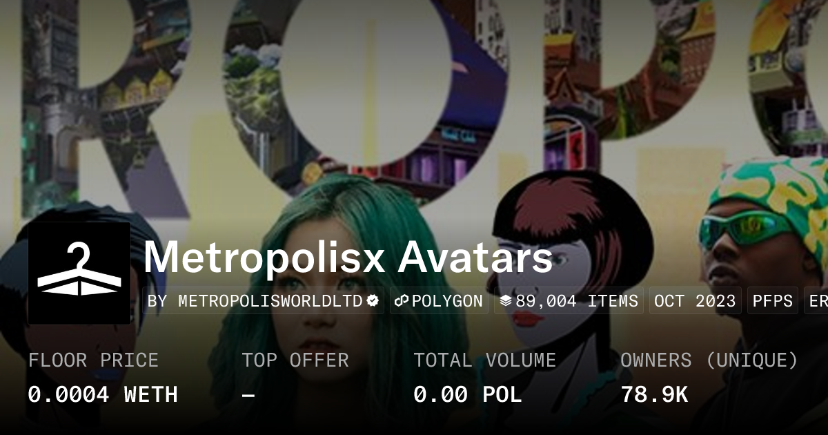 Metropolisx Avatars - Collection | OpenSea