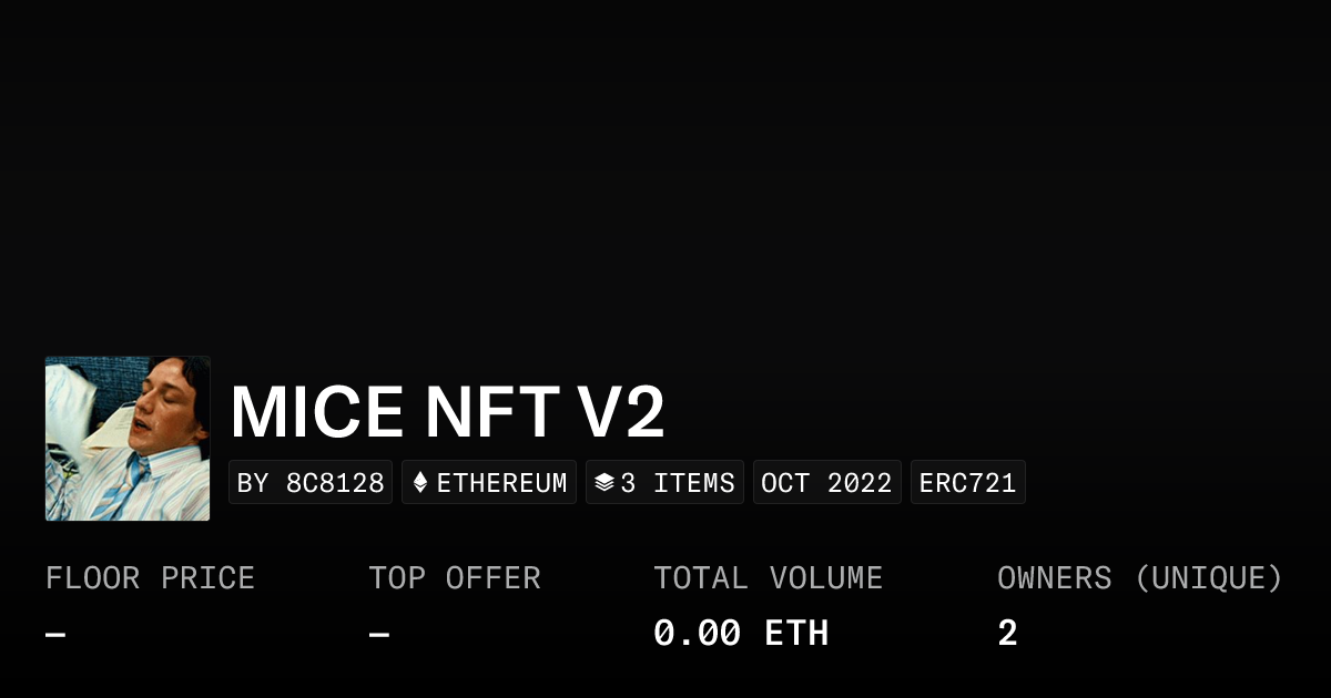 MICE NFT V2 - Collection | OpenSea