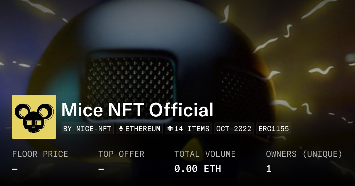 Mice NFT Official - Collection | OpenSea