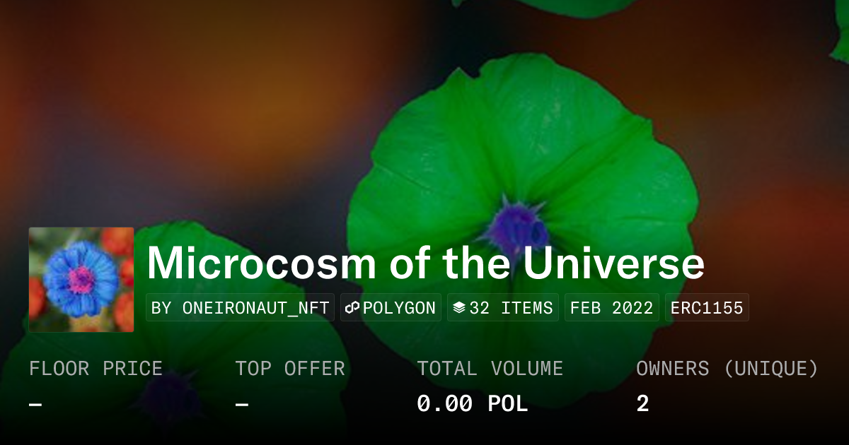Microcosm of the Universe - Collection | OpenSea