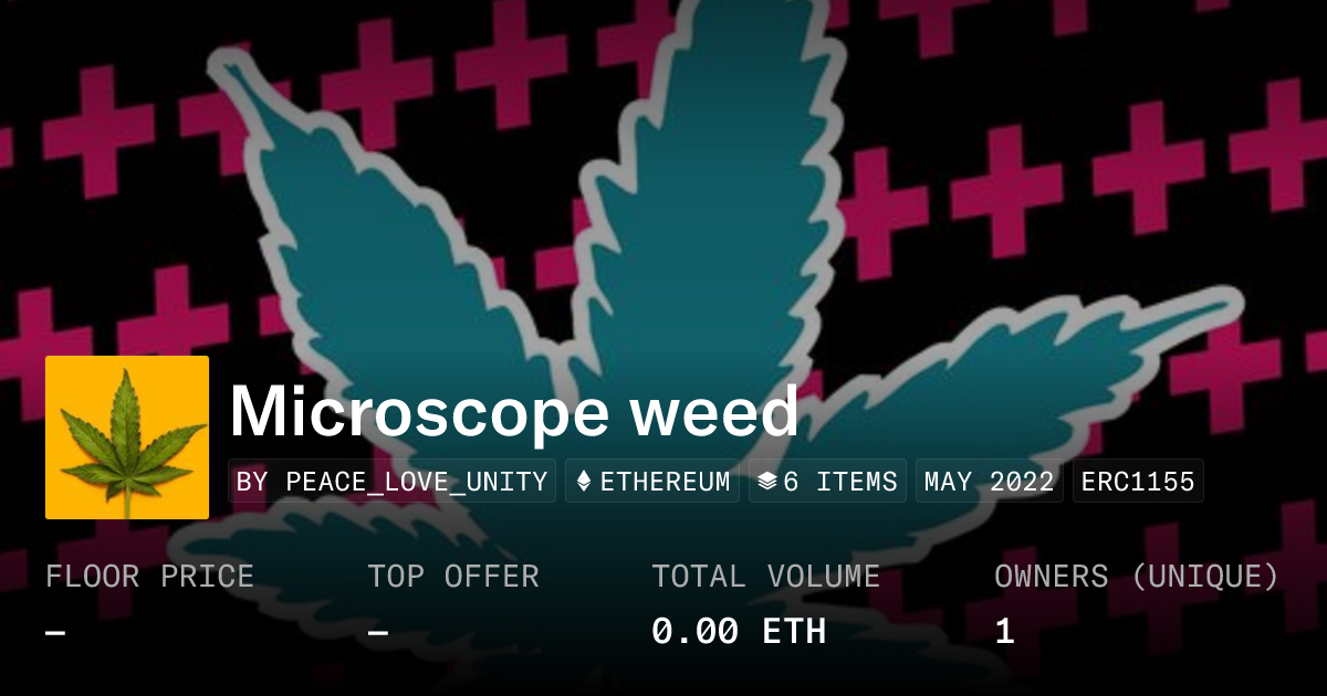 Microscope weed - Collection | OpenSea