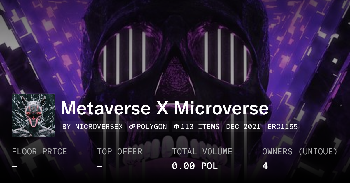 Metaverse X Microverse - Collection | OpenSea