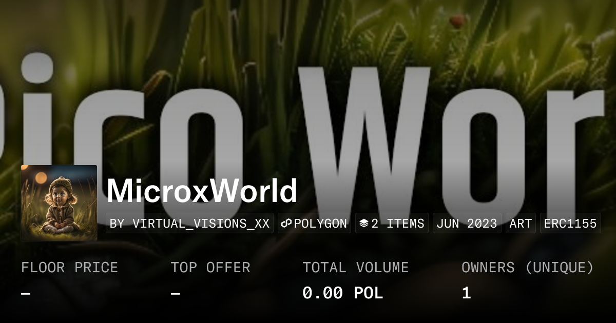 MicroxWorld - Collection | OpenSea