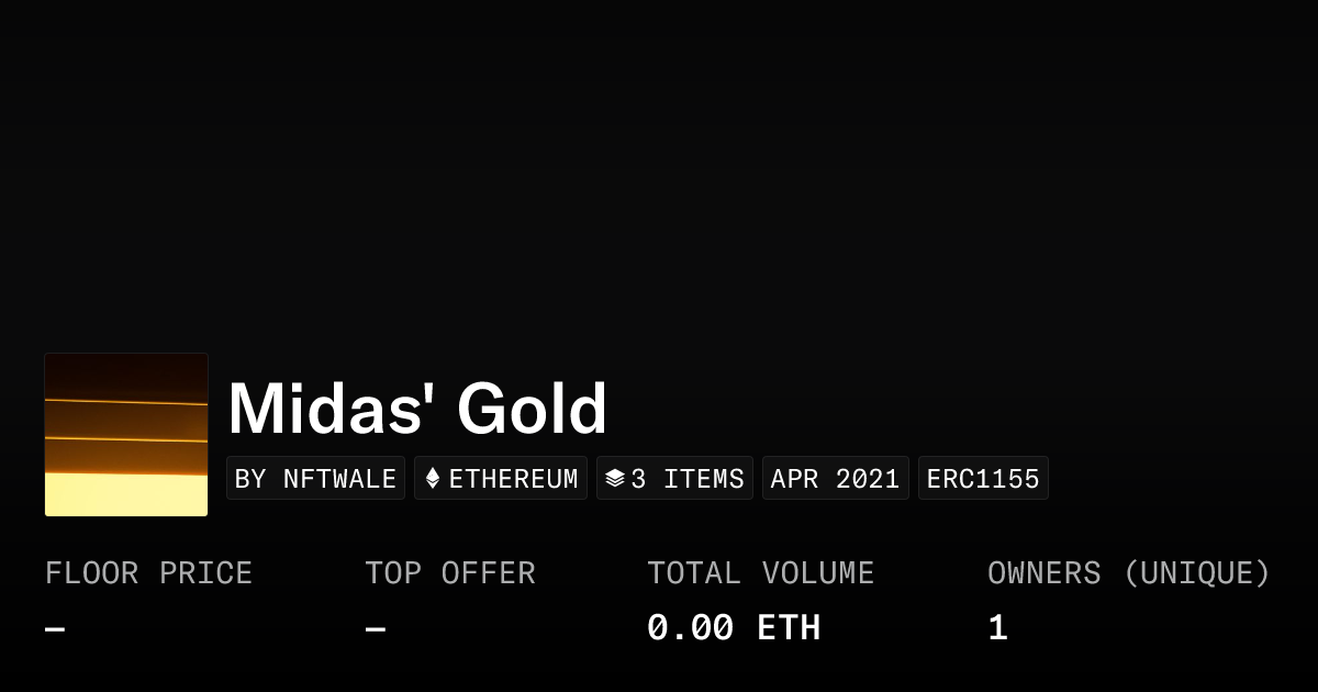 Midas' Gold - Collection | OpenSea