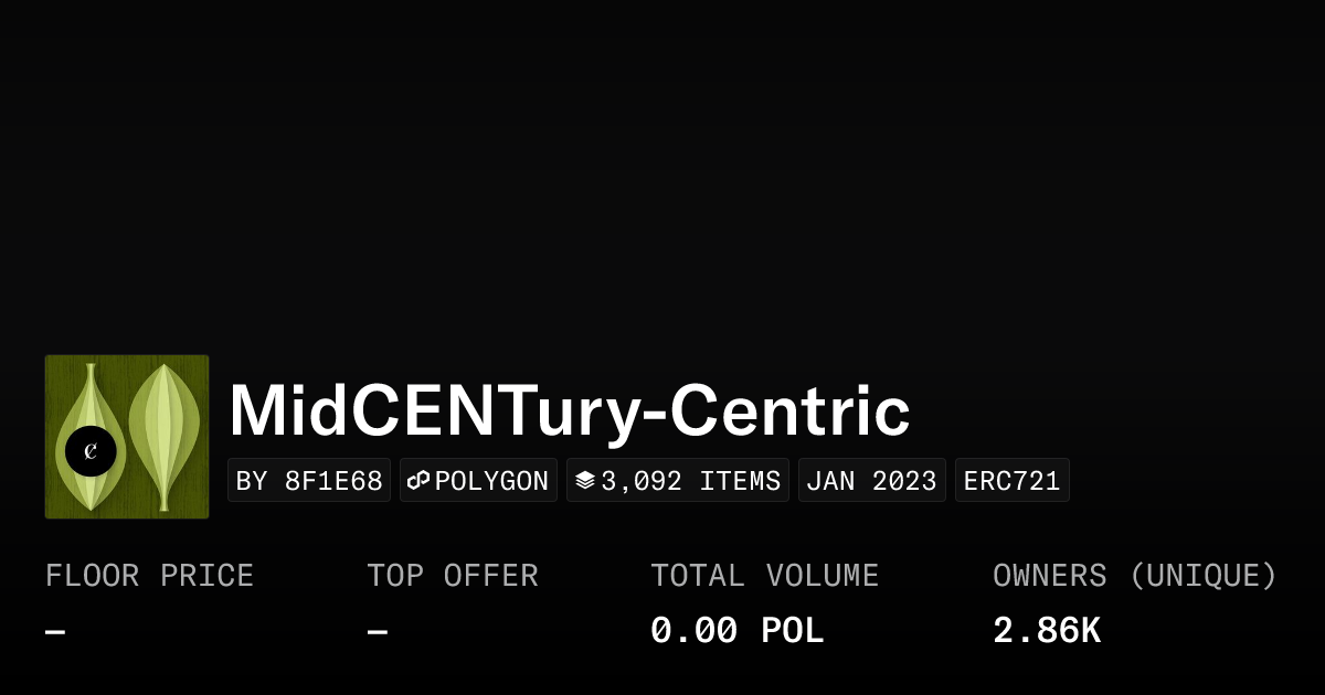 MidCENTury-Centric - Collection | OpenSea