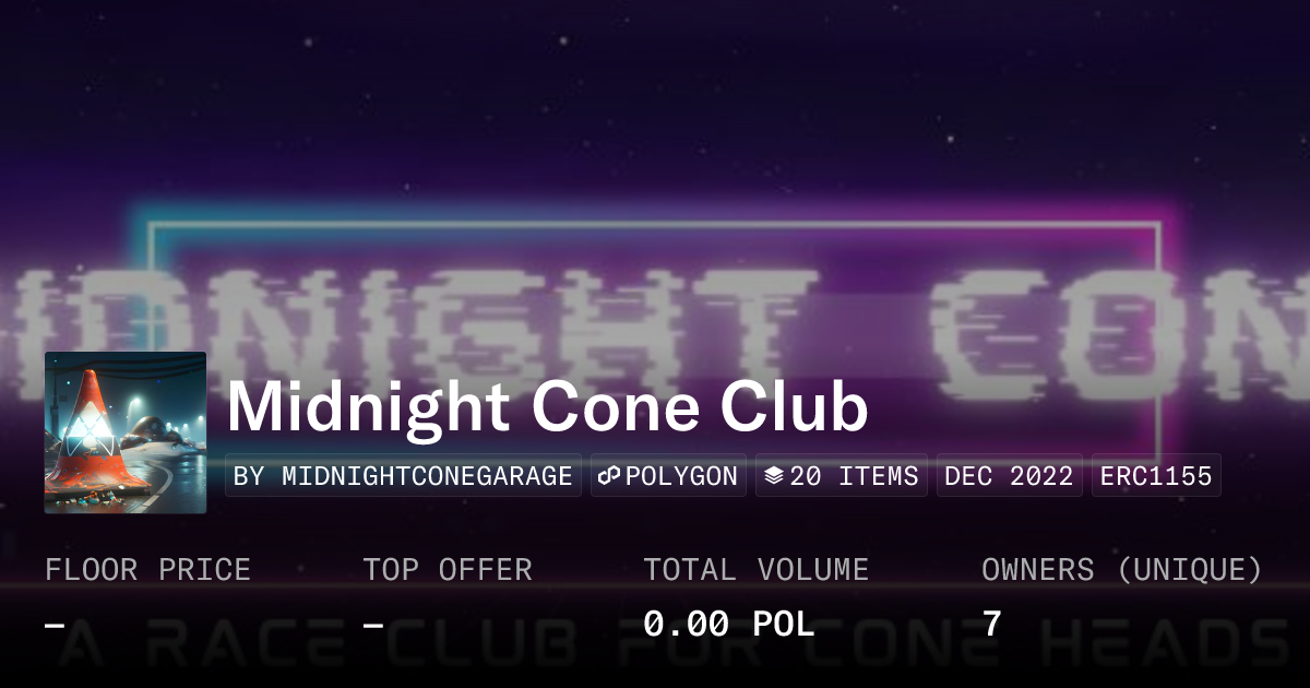 Midnight Cone Club - Collection | OpenSea