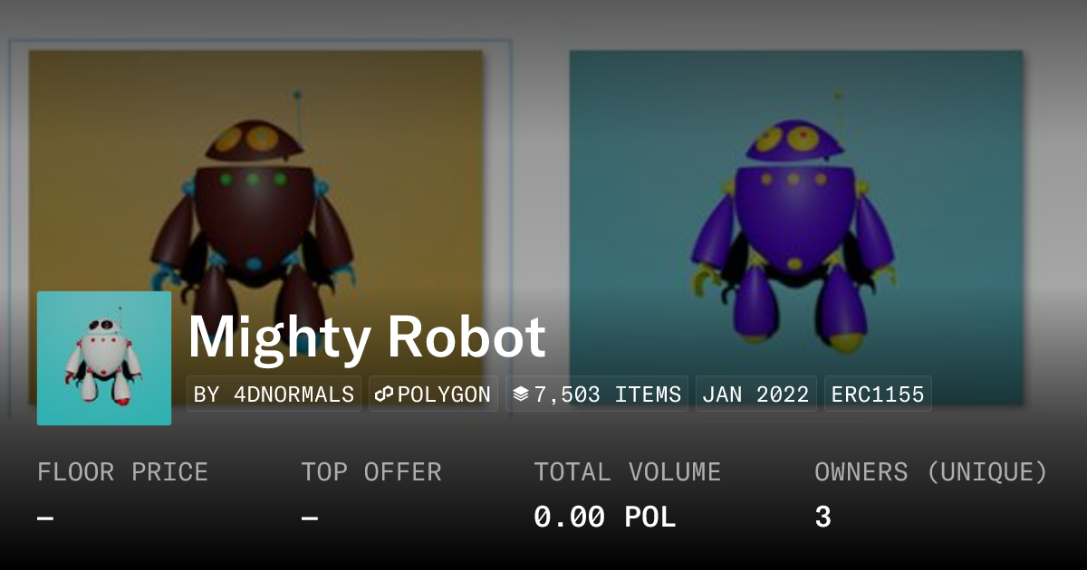 Mighty Robot - Collection | OpenSea
