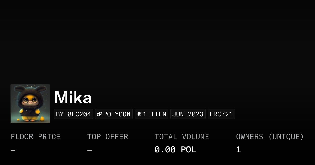 Mika - Collection | OpenSea