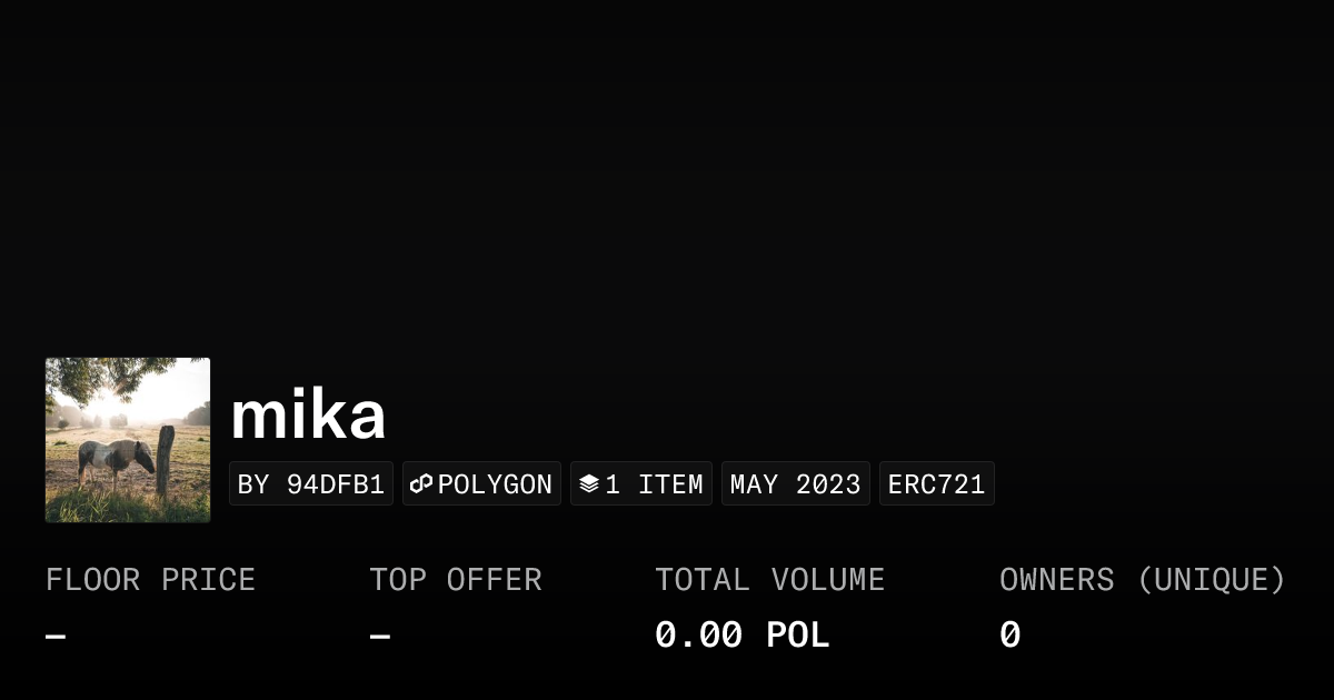 mika - Collection | OpenSea