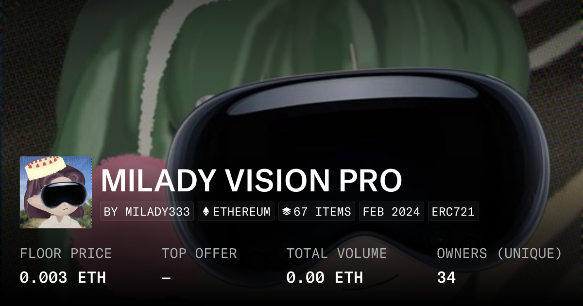 MILADY VISION PRO - Collection | OpenSea
