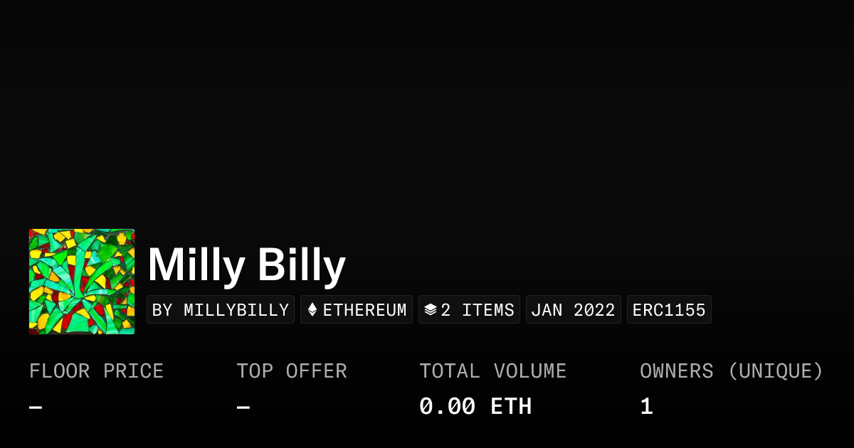 Milly Billy - Collection | OpenSea