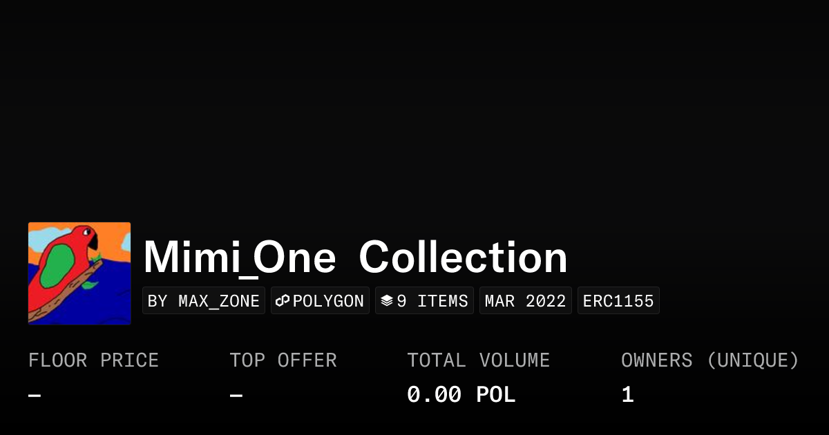 Mimi_One Collection - Collection | OpenSea