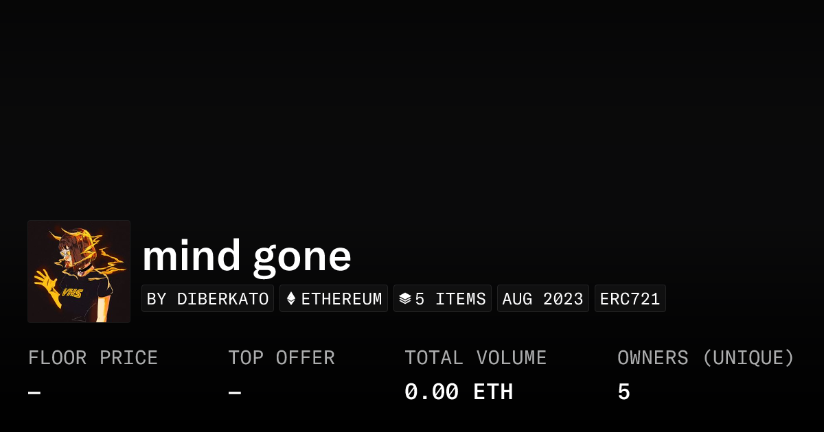 mind gone - Collection | OpenSea