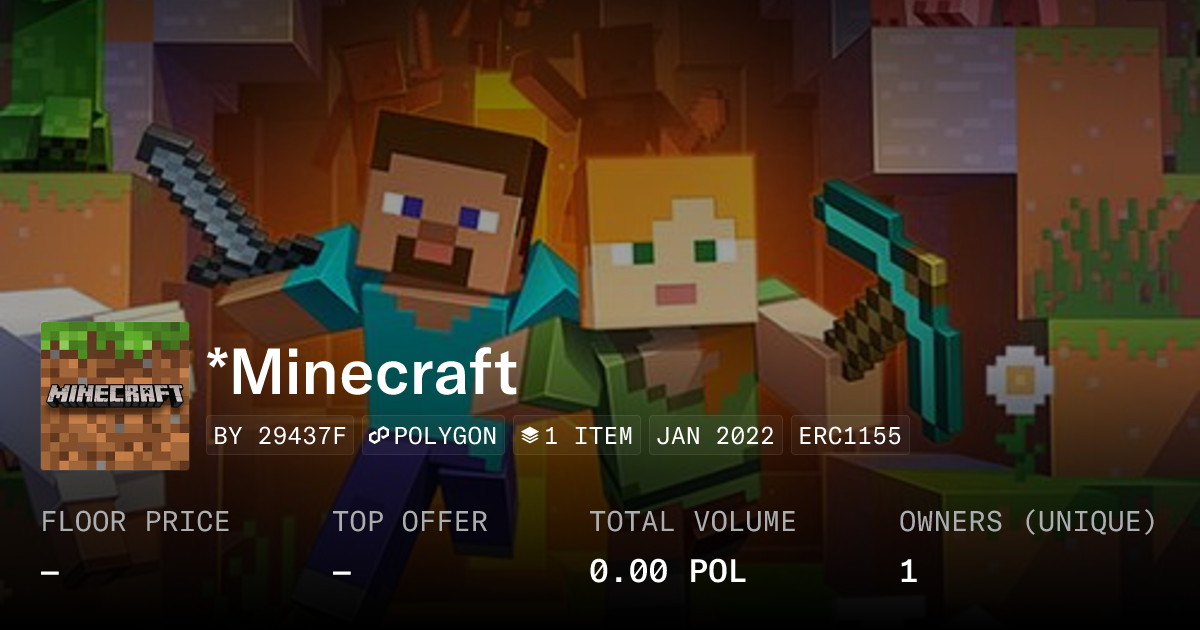 *Minecraft - Collection | OpenSea