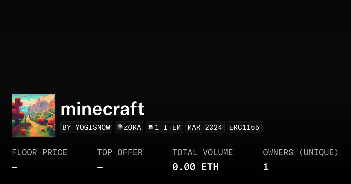 minecraft - Collection | OpenSea