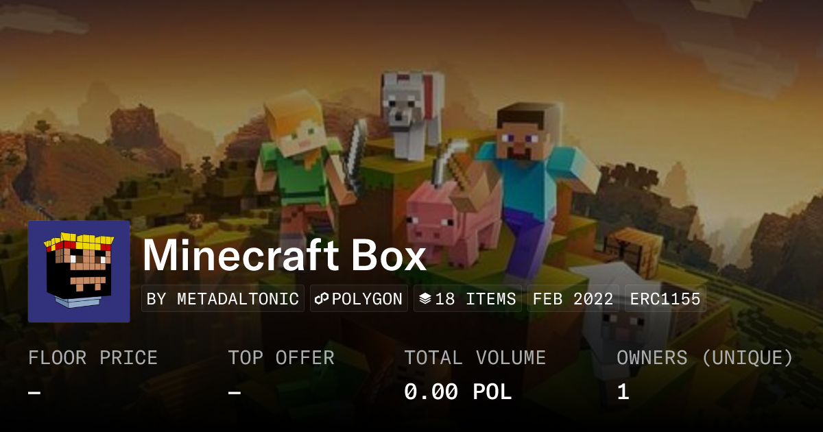 Minecraft Box - Collection | OpenSea