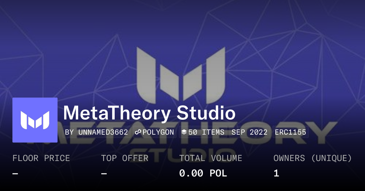 MetaTheory Studio - Collection | OpenSea