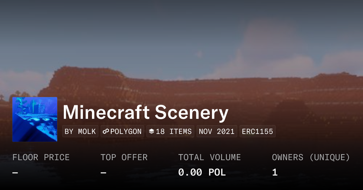 Minecraft Scenery - Collection | OpenSea