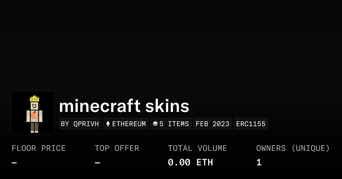 minecraft skins - Collection | OpenSea