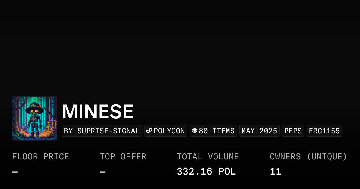 MINESE - Collection | OpenSea