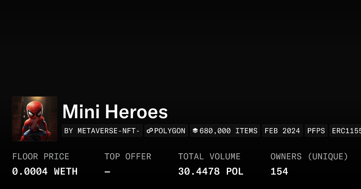 Mini Heroes - Collection | OpenSea